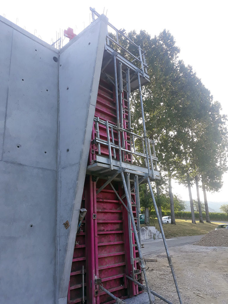 Console béton armé en biais - Maçonnerie Nombret, entreprise de ...